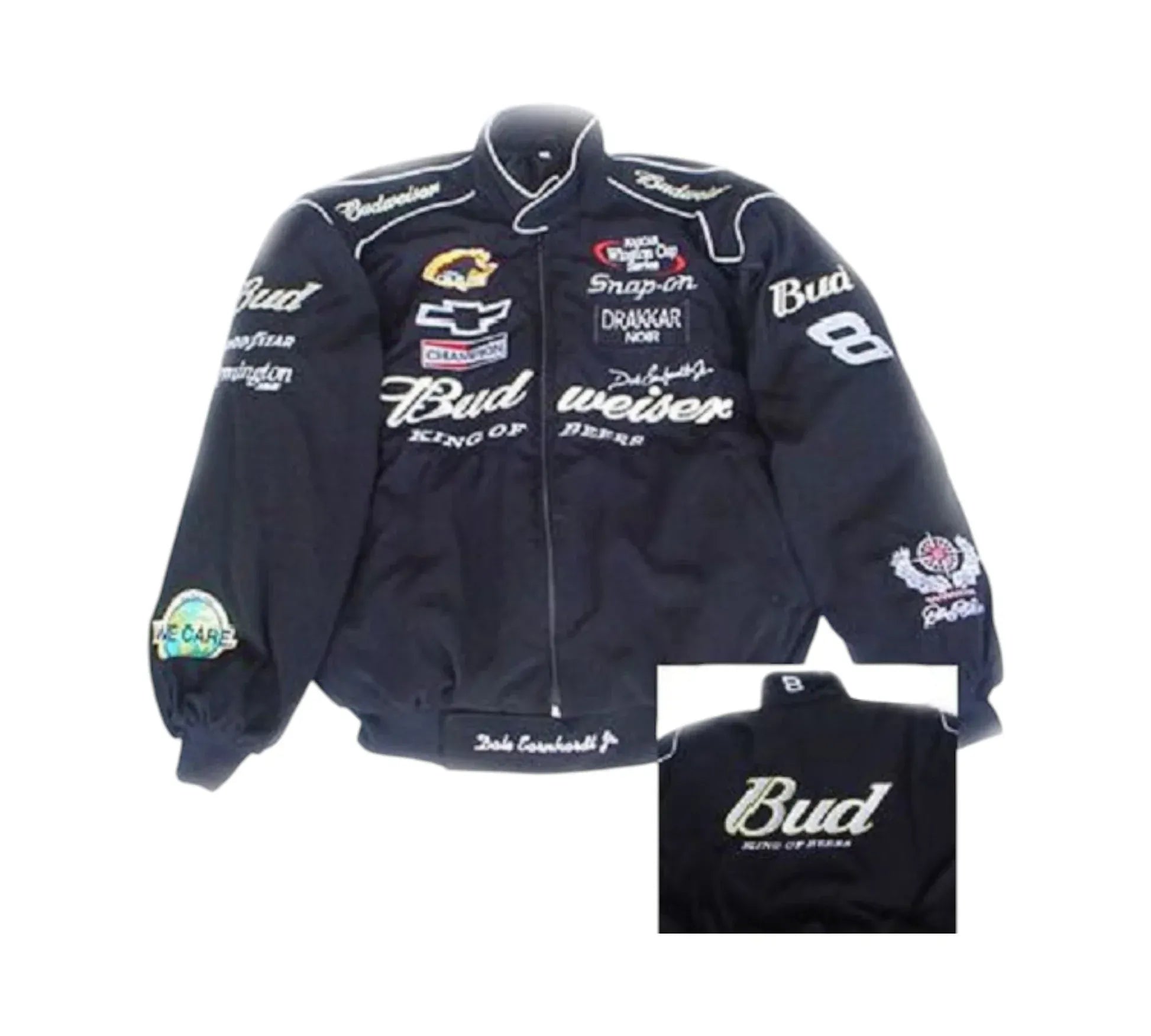 Dale Earnhardt Jr Nascar Vintage Jacket Black | SpeedLine – SpeedLine ...