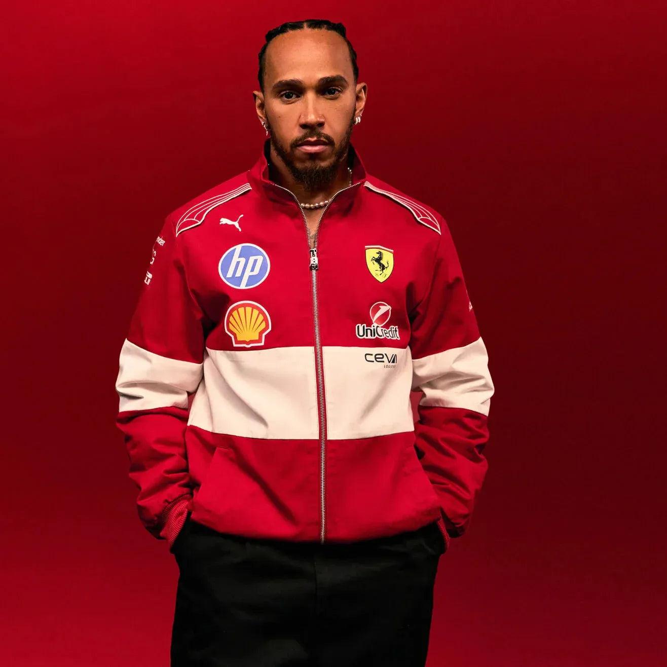 Official PUMA 2025 Vintage Racing Jacket | Lewis Hamilton Motorsport ...