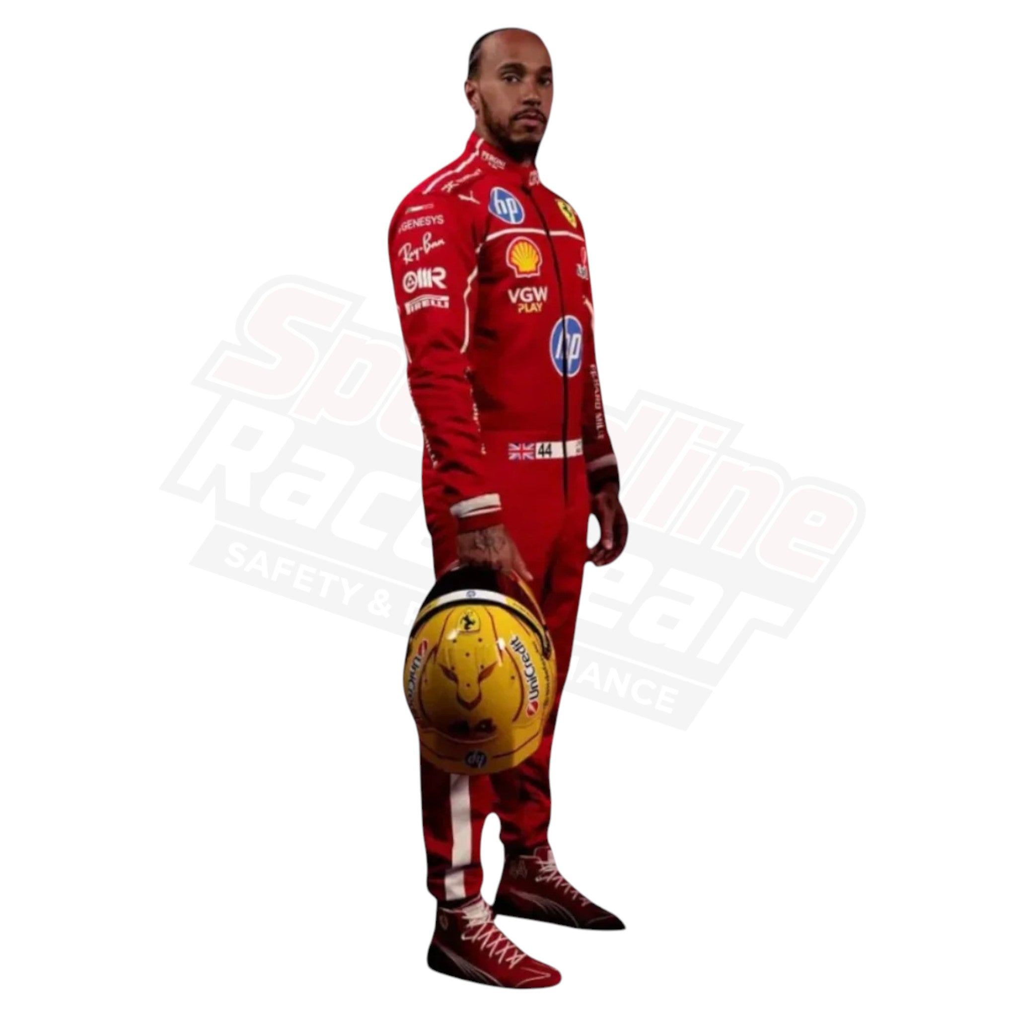 2025 Lewis Hamilton Scuderia Ferrari HP F1 Race Suit | Puma Replica ...